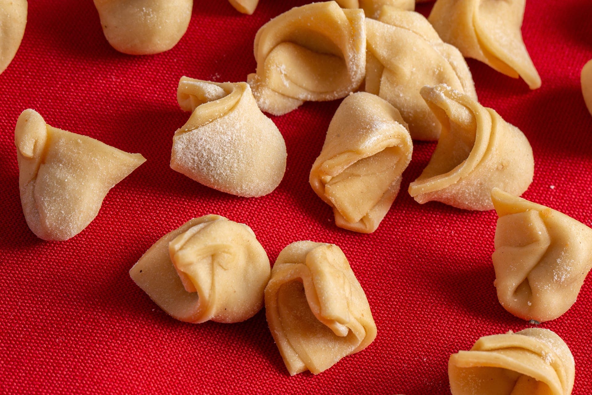 Gli agnolini serviti in vol-au-vent