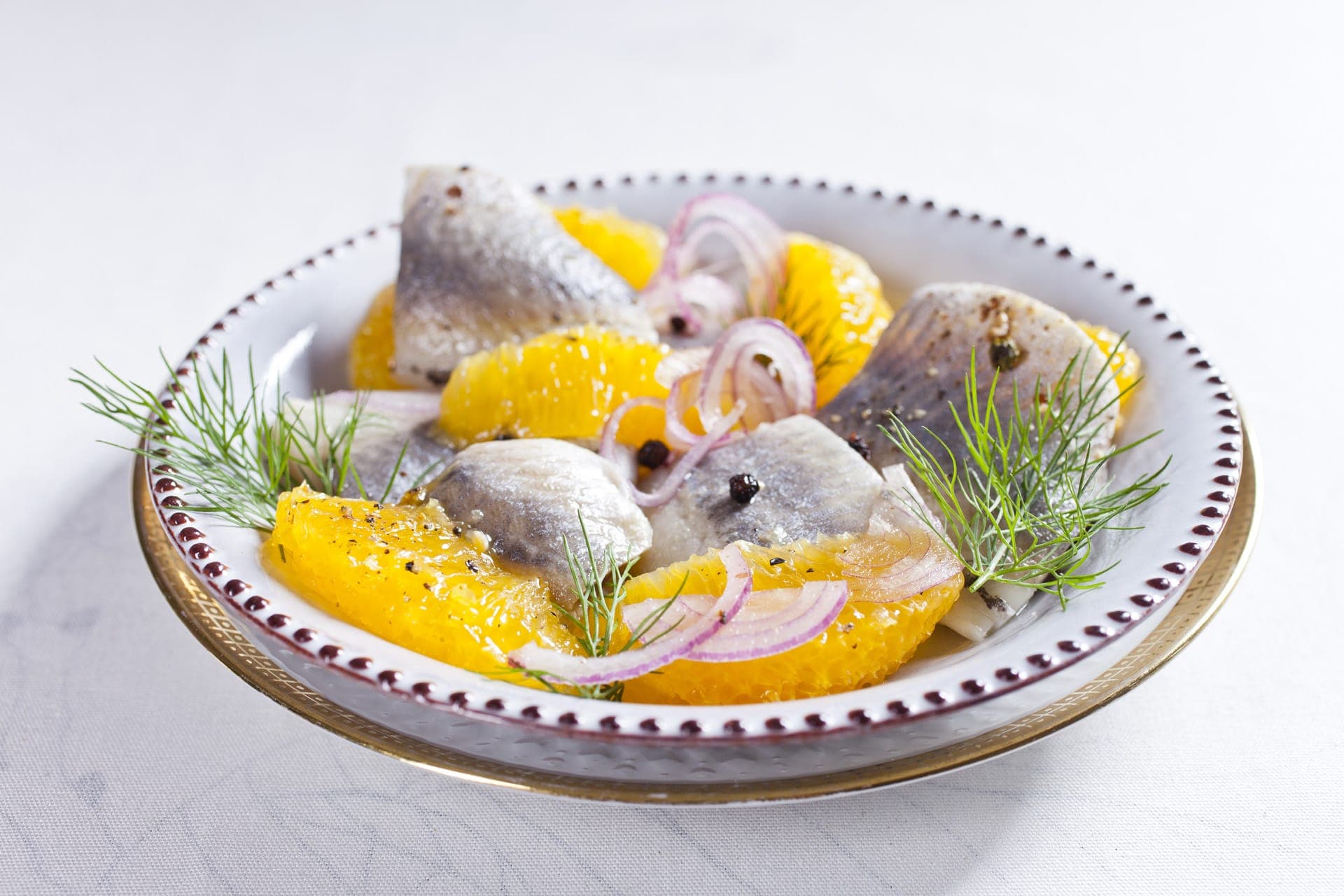 Insalata di aringa con arance, alla siciliana!